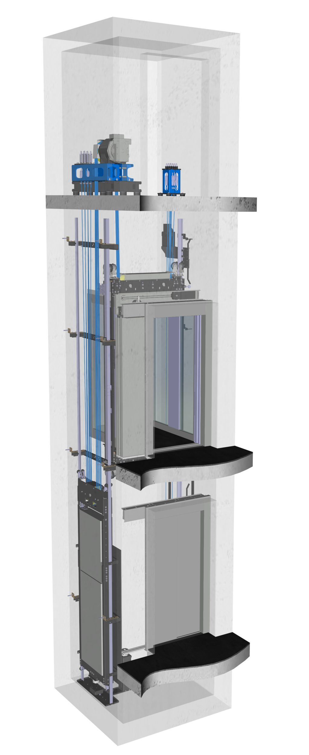 B-CORE MR - Ascenseur avec salle des machines