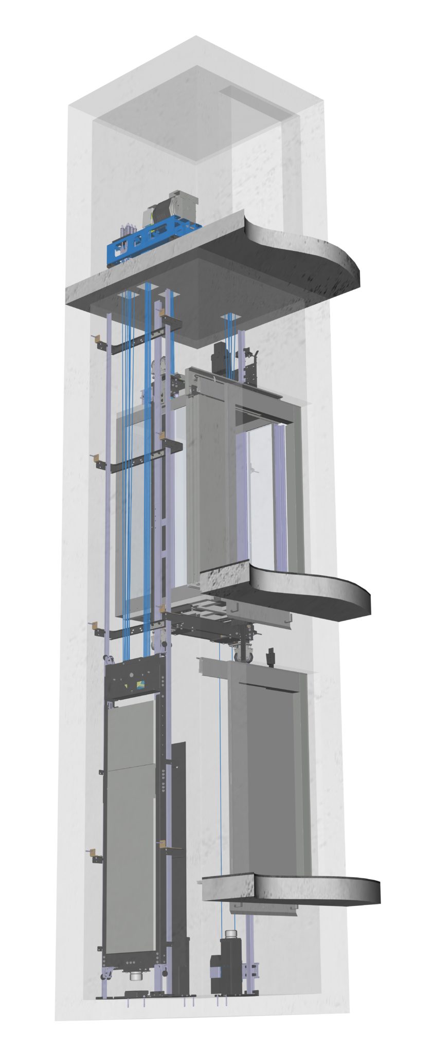 B-CORE MR - Ascenseur avec salle des machines